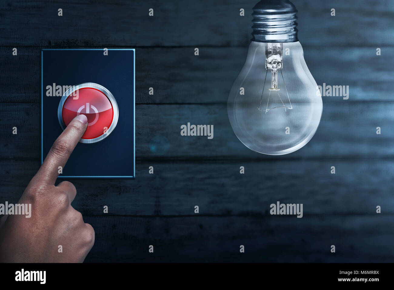 Turn off light save energy hi-res stock photography and images - Alamy