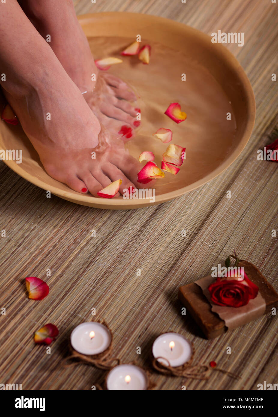 Foot Spa Concept Stock Photo - Alamy
