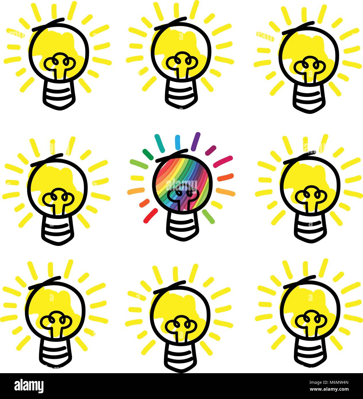 different idea concept for outstanding business Stock Vector Image ...