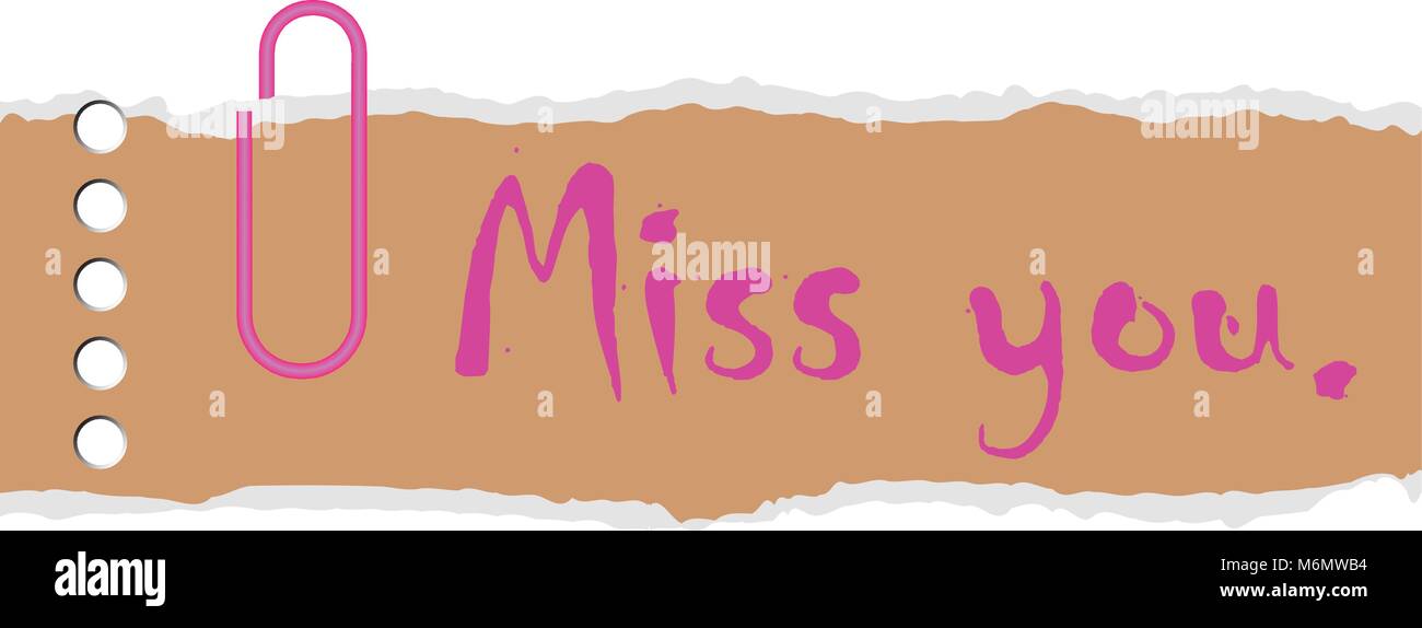 Miss you word Stock Vector Images - Alamy