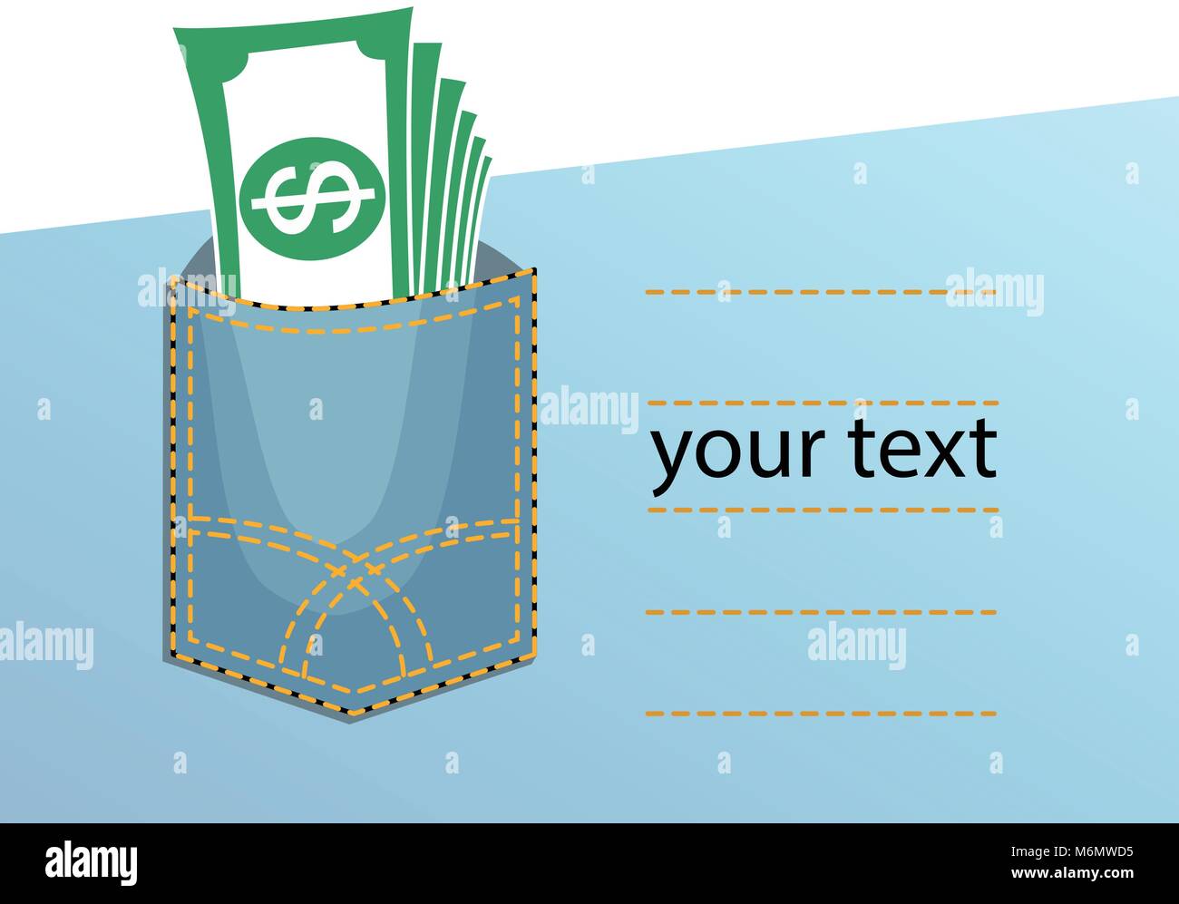 Money pocket £ Stock Vector Images - Alamy