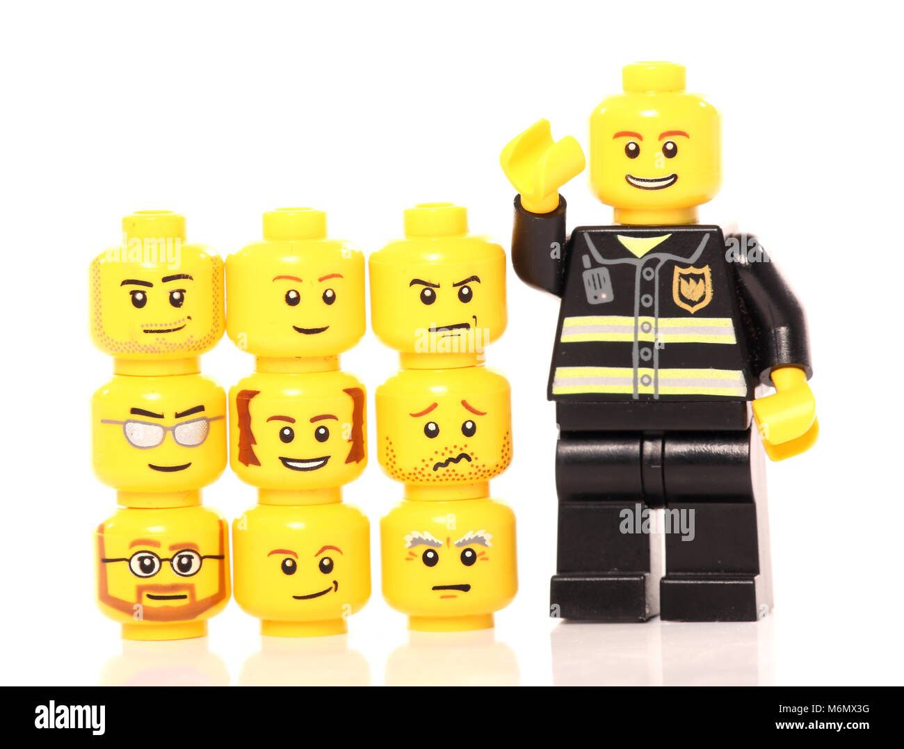 Lego head hi-res stock photography and images - Alamy