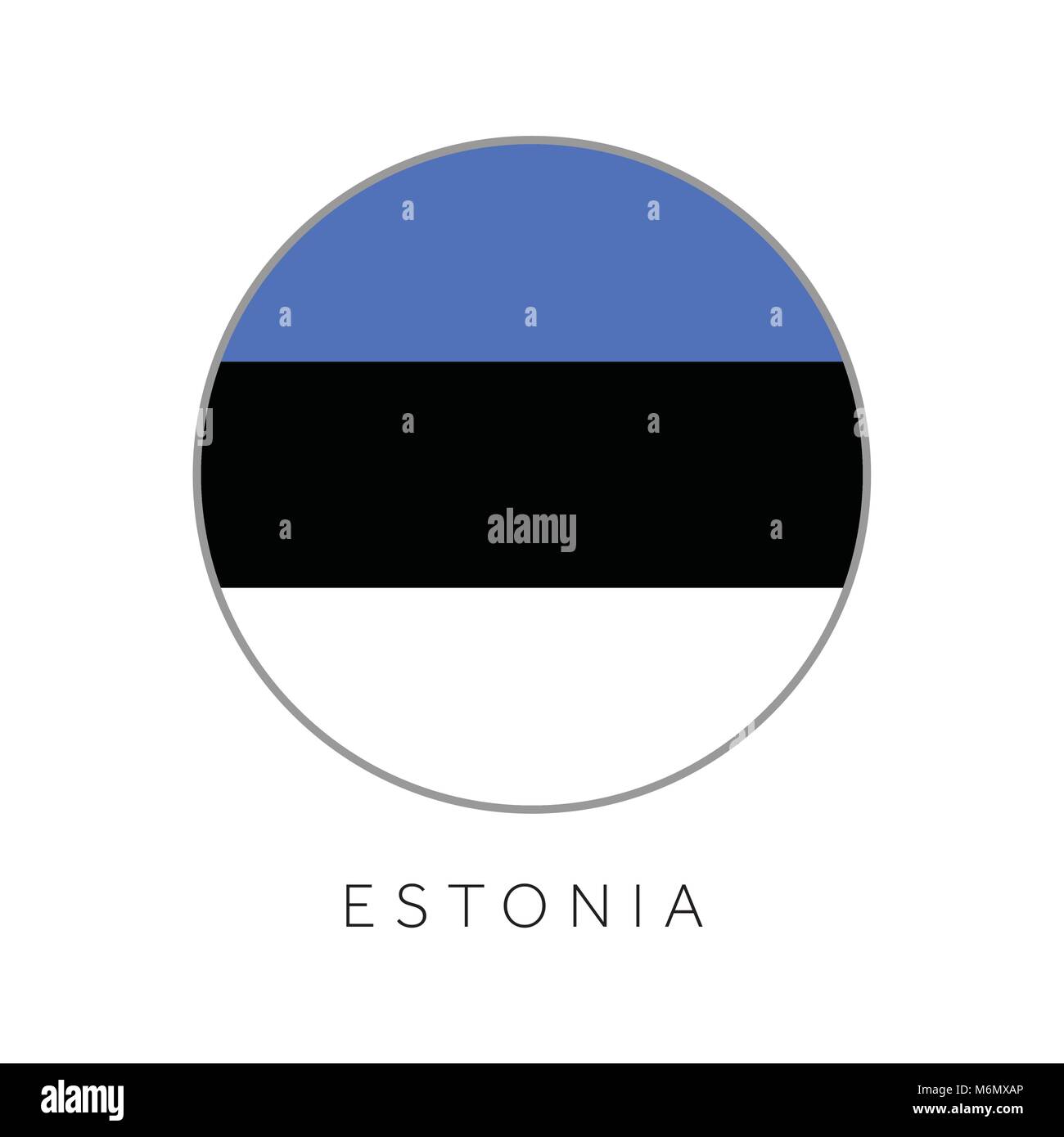 Estonia flag round circle vector icon Stock Vector Image & Art - Alamy