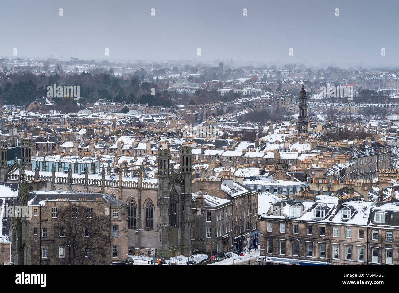 Edinburgh snow hi-res stock photography and images - Alamy