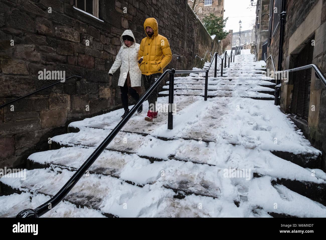 Vennel steps in grassmarket edinburgh hi-res stock photography and ...