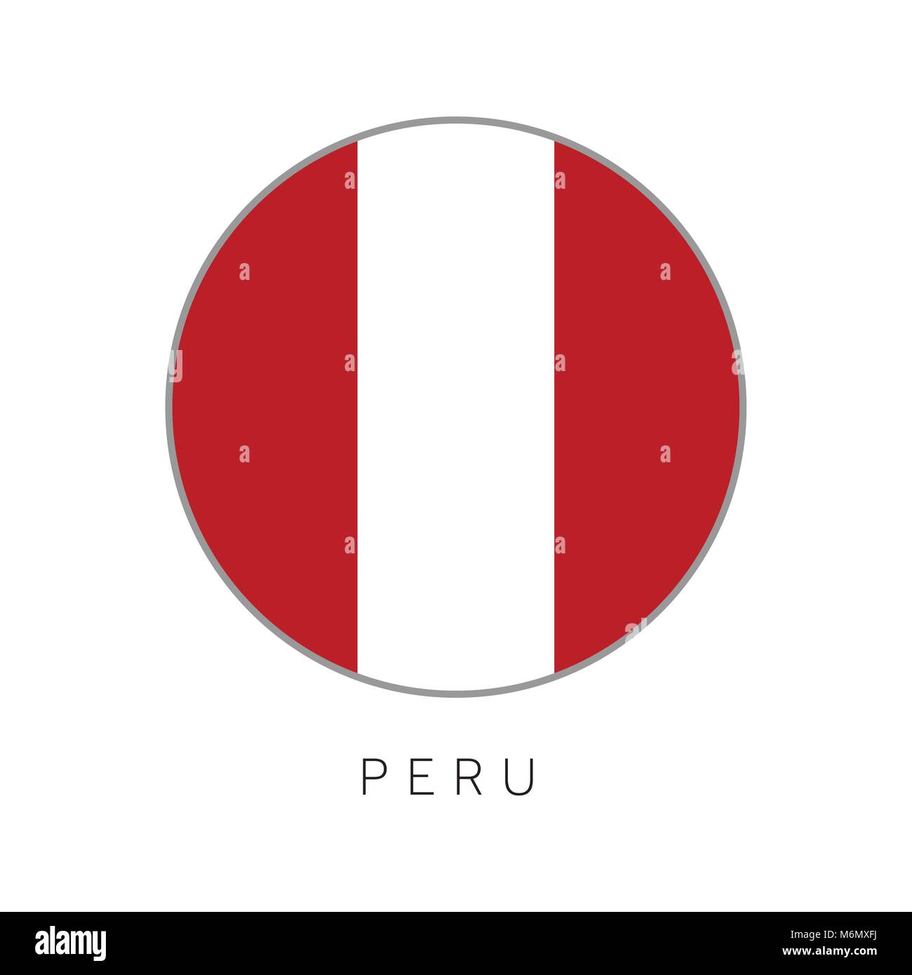 Peru flag round circle vector icon Stock Vector Image & Art - Alamy