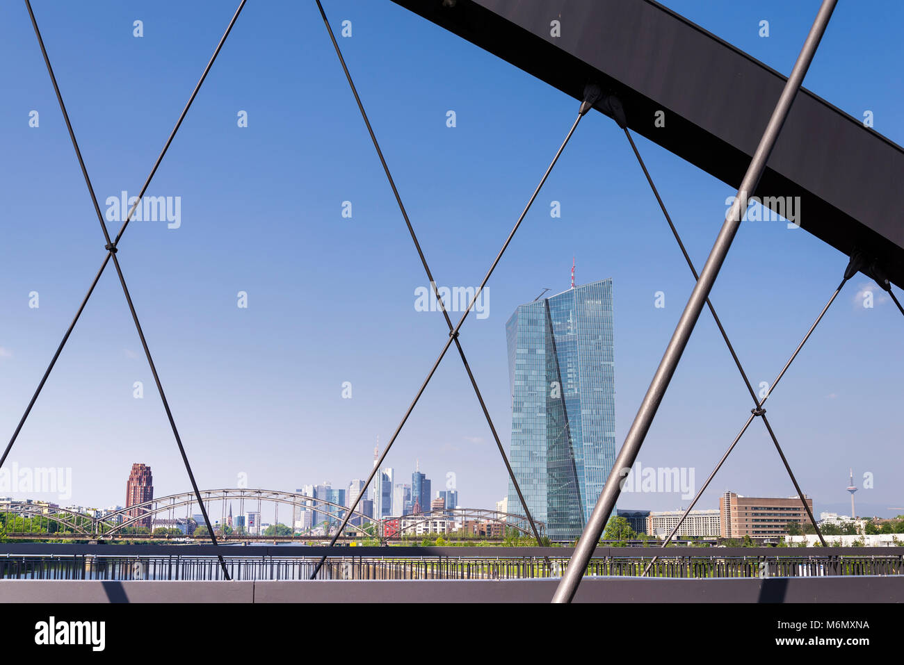 EZB, Europäische Zentralbank, Frankfurt, Hessen, Deutschland, Europa ...