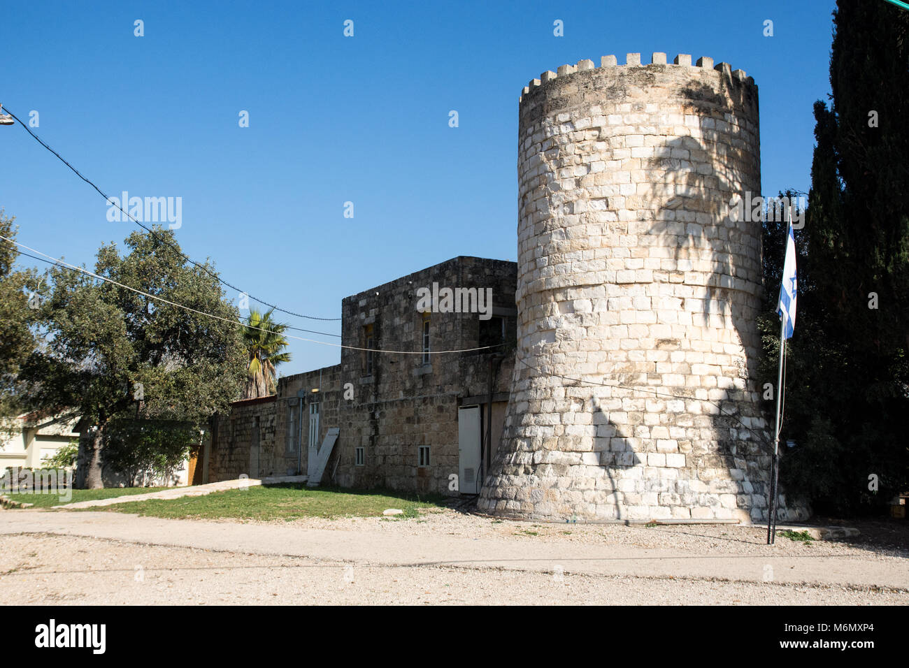 Old templer building in Beit Lehem Haglilit, Israel. Bethlehem of the ...