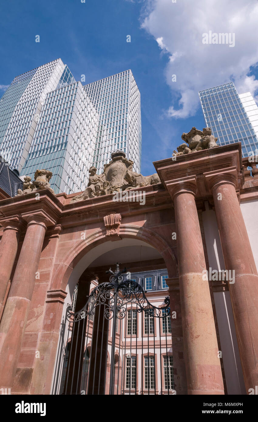 Palais Thurn und Taxis mit Nextower, Frankfurt, Hessen, Deutschland ...