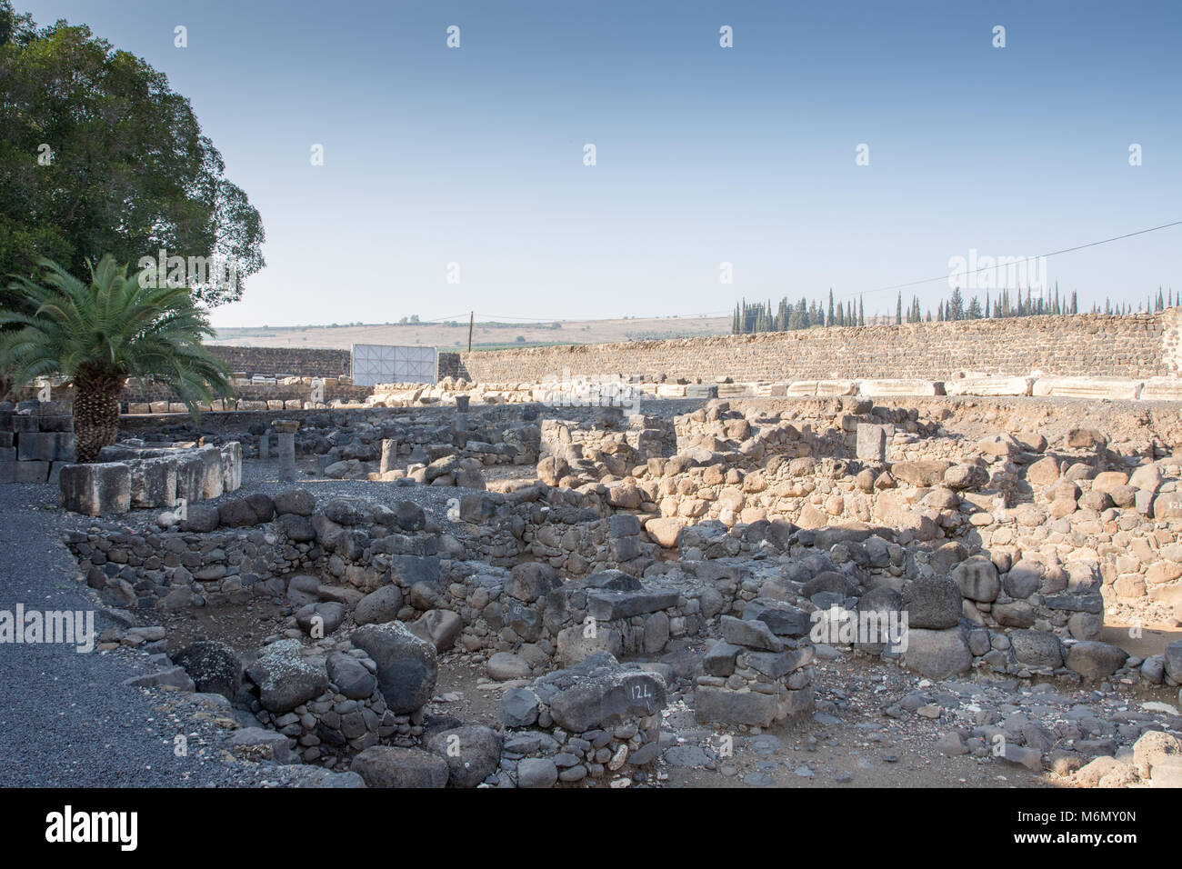 Israel, Sea of Galilee, The ruins at Capernaum Stock Photo - Alamy