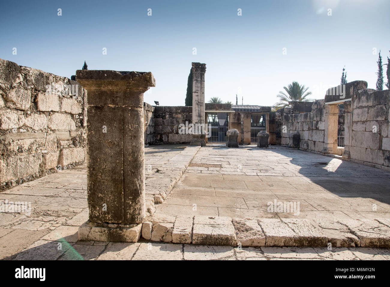 Israel, Sea of Galilee, The ruins at Capernaum Stock Photo - Alamy