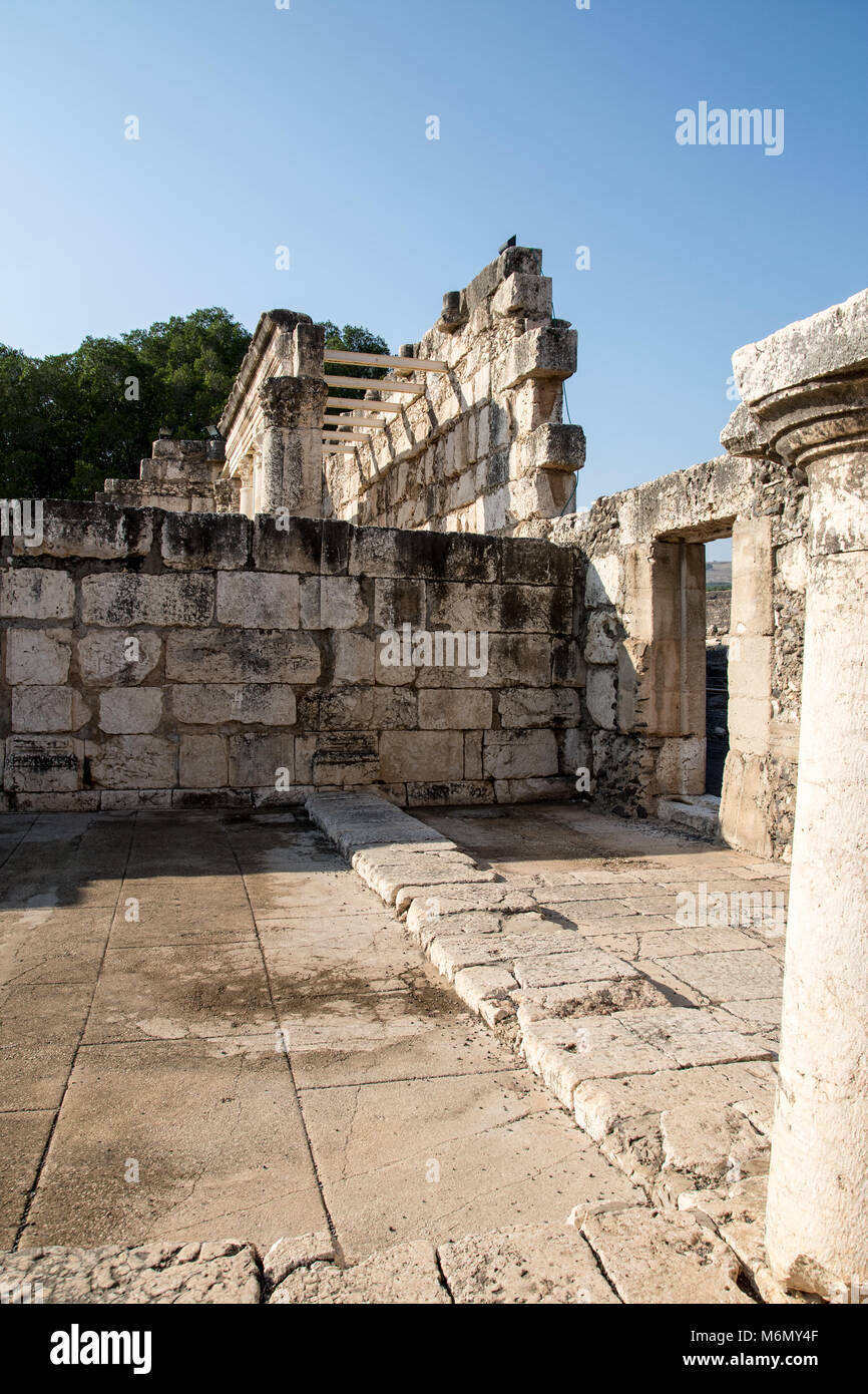 Israel, Sea of Galilee, The ruins at Capernaum Stock Photo - Alamy