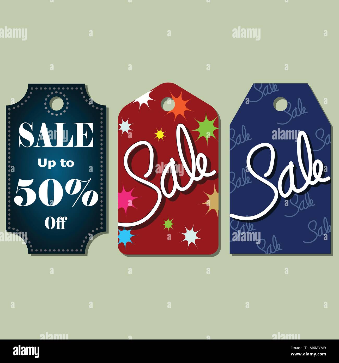 Set of sale tag, Greeting card, vector label for commerce Stock Vector ...