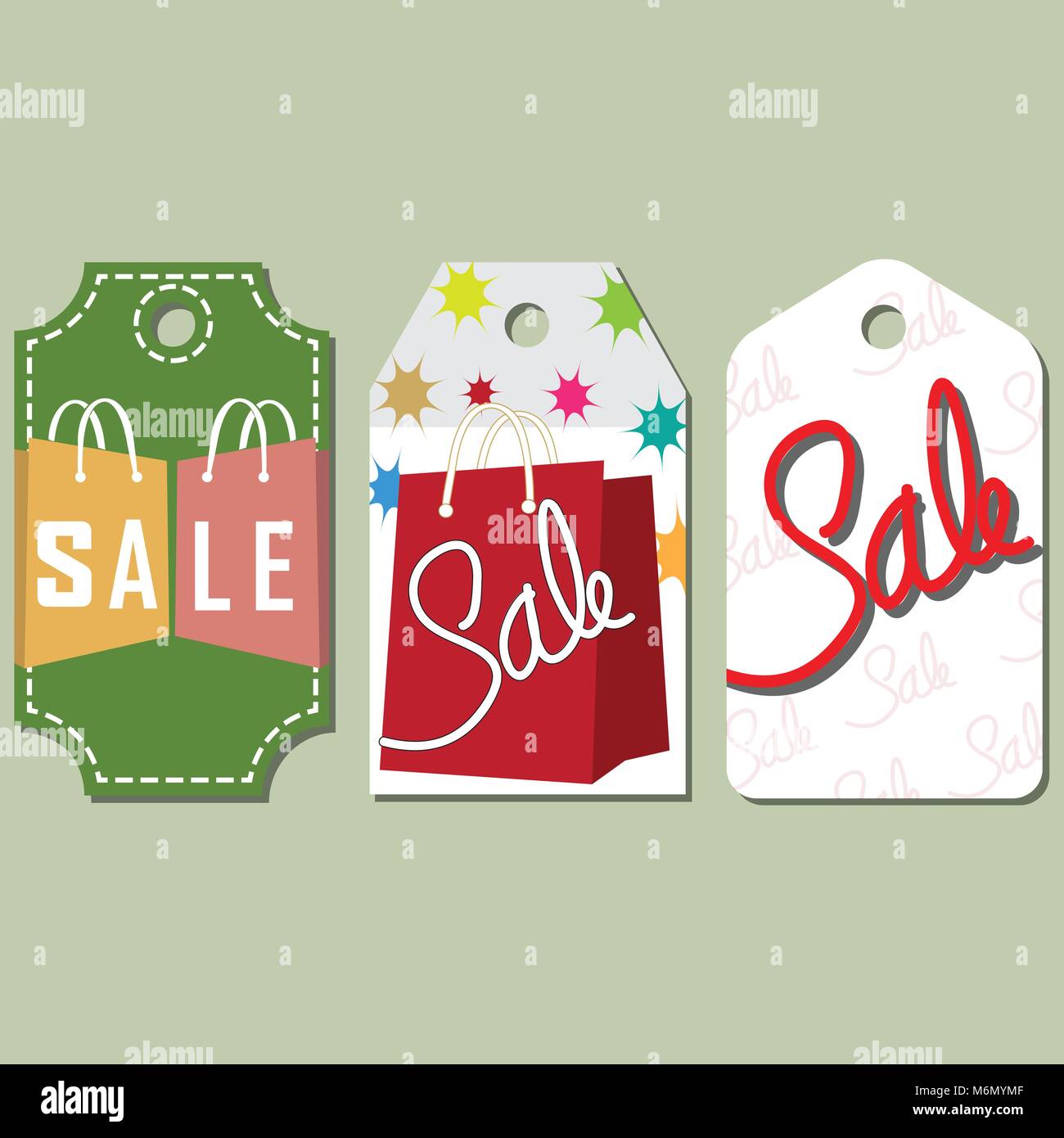 Set of sale tag, Greeting card, vector label for commerce Stock Vector ...