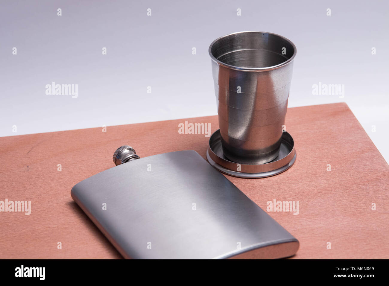 Silver hip flask hi-res stock photography and images - Alamy