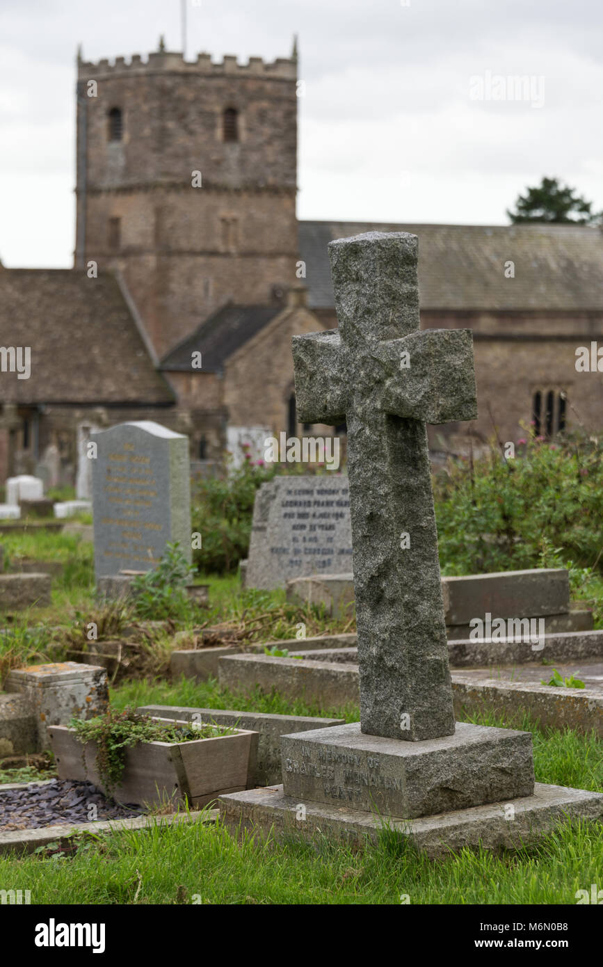 picture of graves and headstones in the churchyard cemetery of the ...