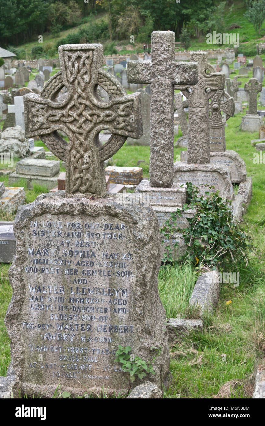 picture of graves and headstones in the churchyard cemetery of the ...