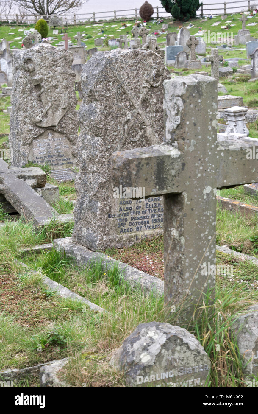 picture of graves and headstones in the churchyard cemetery of the ...