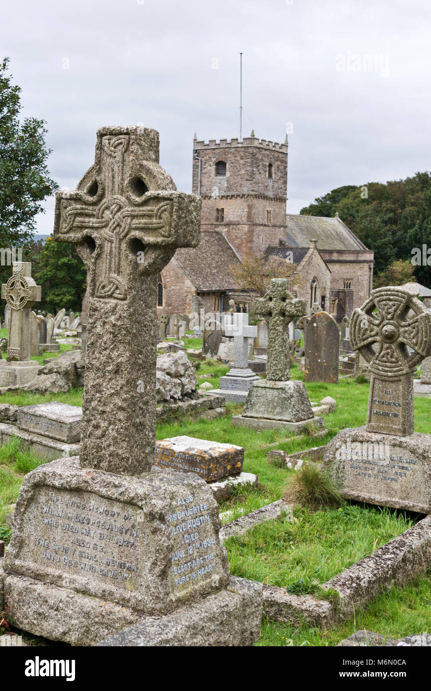 picture of graves and headstones in the churchyard cemetery of the ...