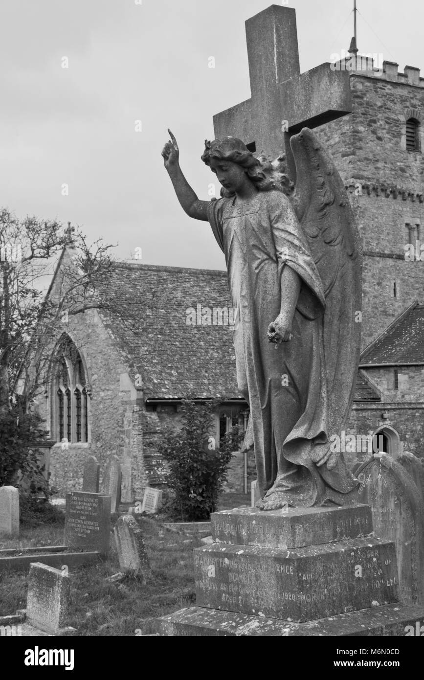 picture of graves and headstones in the churchyard cemetery of the ...