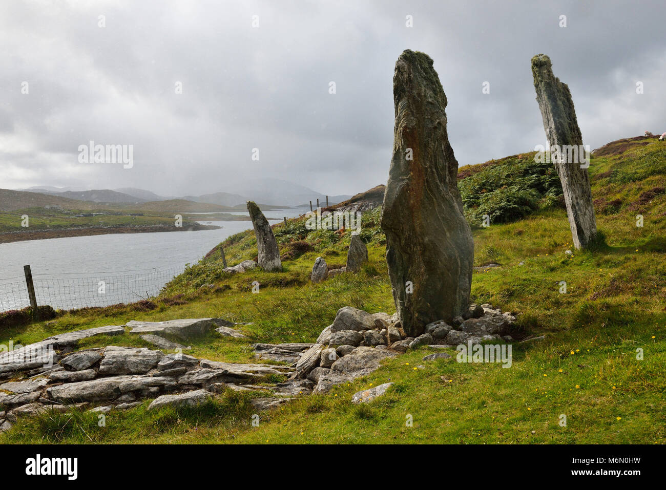 United Kingdom, Scotland, Outer Hebrides, Lewis and Harris. Standing ...