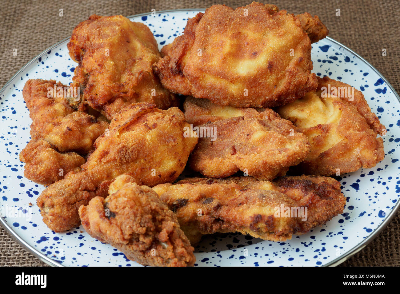 Fresh fried chicken. Fried chicken Stock Photo - Alamy