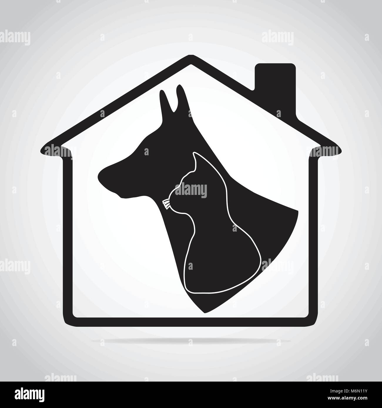 Animal care home Stock Vector Images - Alamy