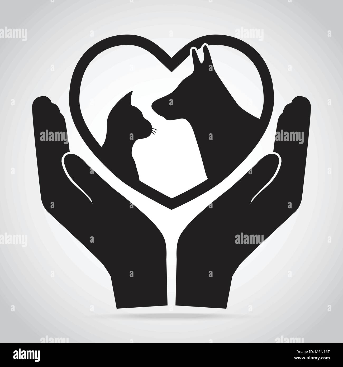 Animal care icon in Stock Vector Images - Alamy