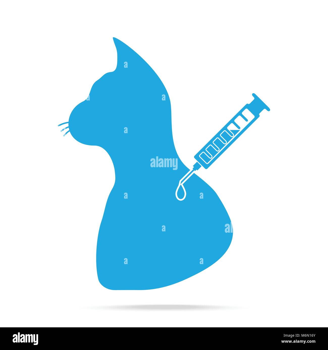 Cat vaccine to prevent illness icon, medical concept Stock Vector Image ...