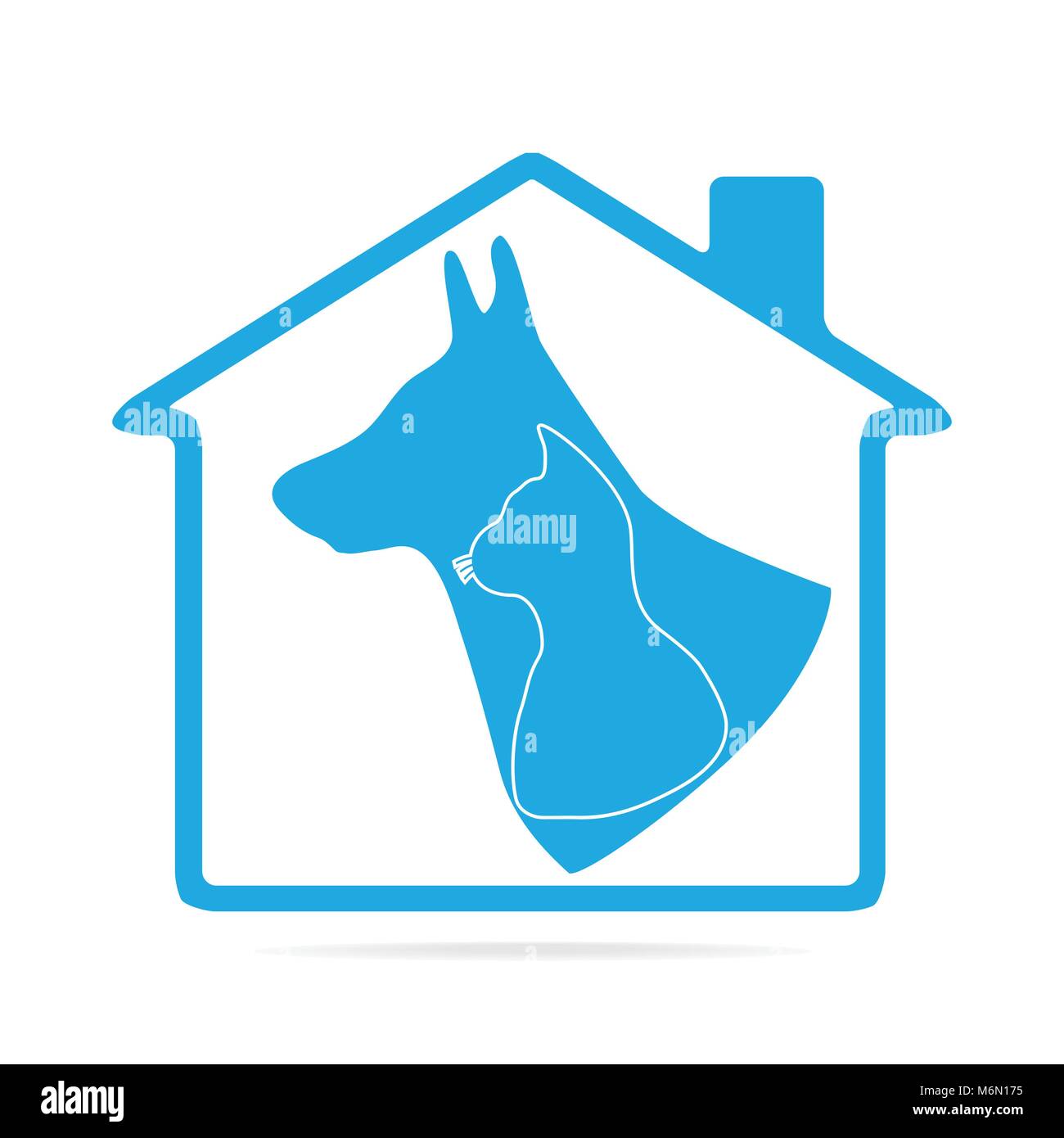 Pet home icon, animal house icon illustration Stock Vector Image & Art ...