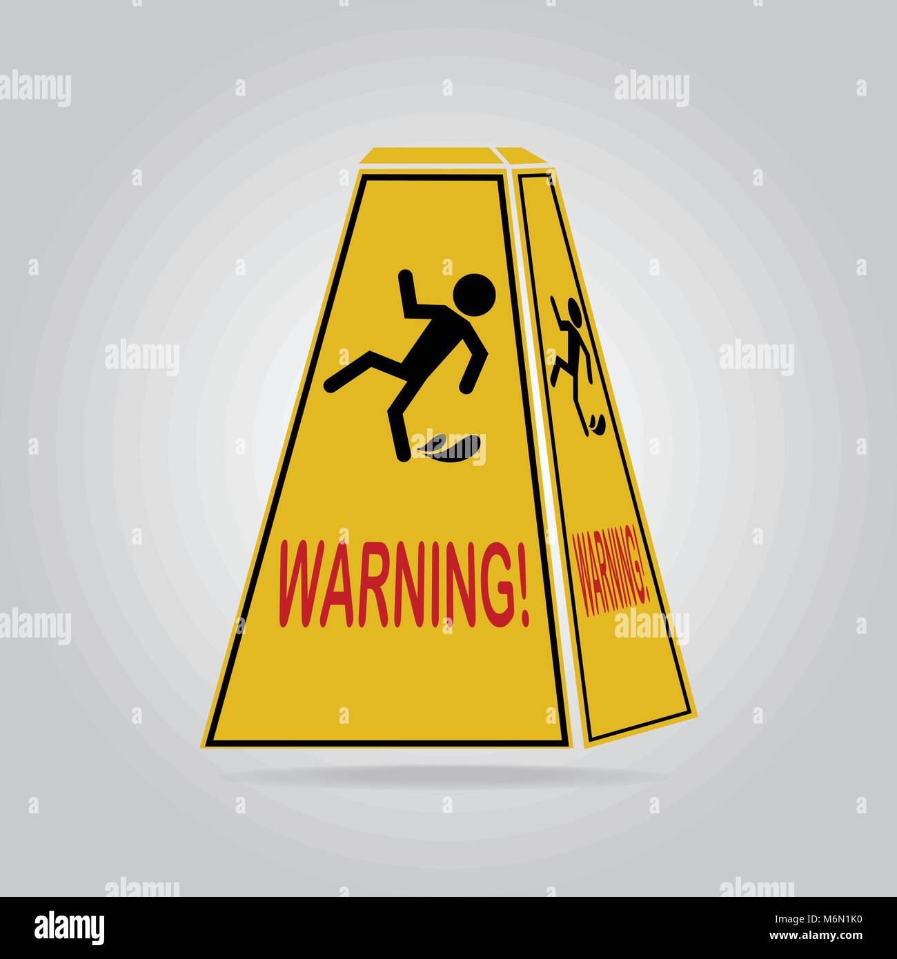 Yellow warning cleaning sign Stock Vector Images - Alamy