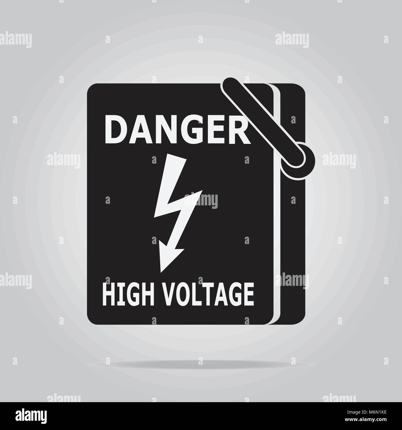 Electrical switch the power voltage symbol, warning sign Stock Vector ...
