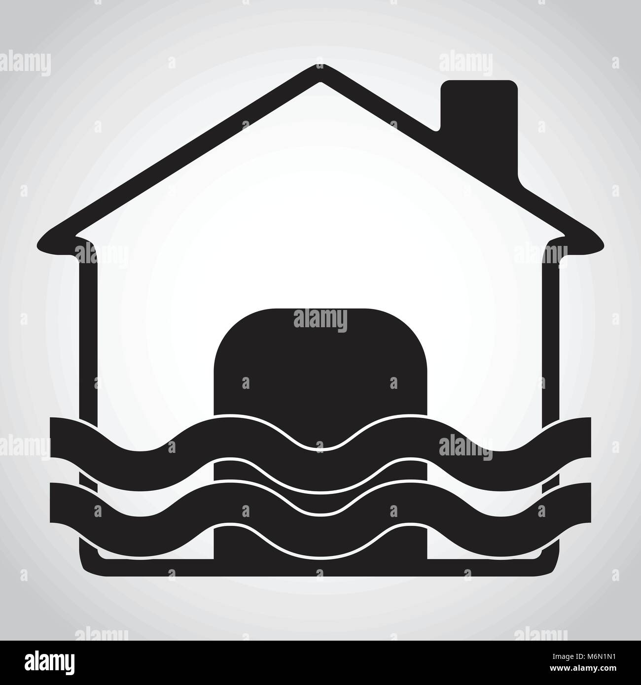 Flooding warning sign Stock Vector Images - Alamy