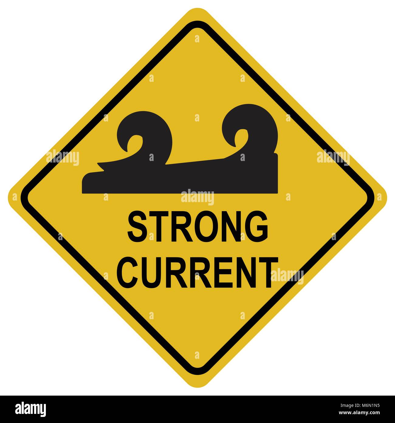Strong current sign Stock Vector Images - Alamy