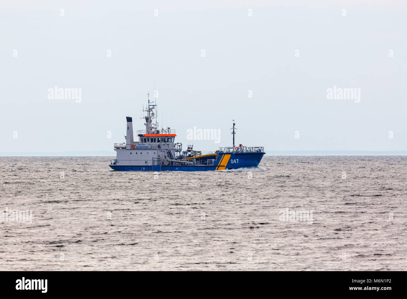 Swedish Coast Guard's ship at sea Stock Photo - Alamy