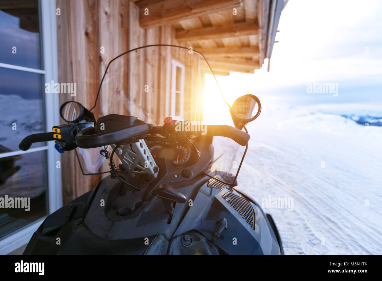 Snowmobiling alps hi-res stock photography and images - Alamy
