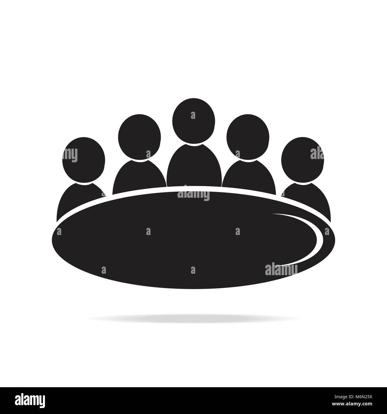Meeting Business icon, people symbol vector illustration Stock Vector ...