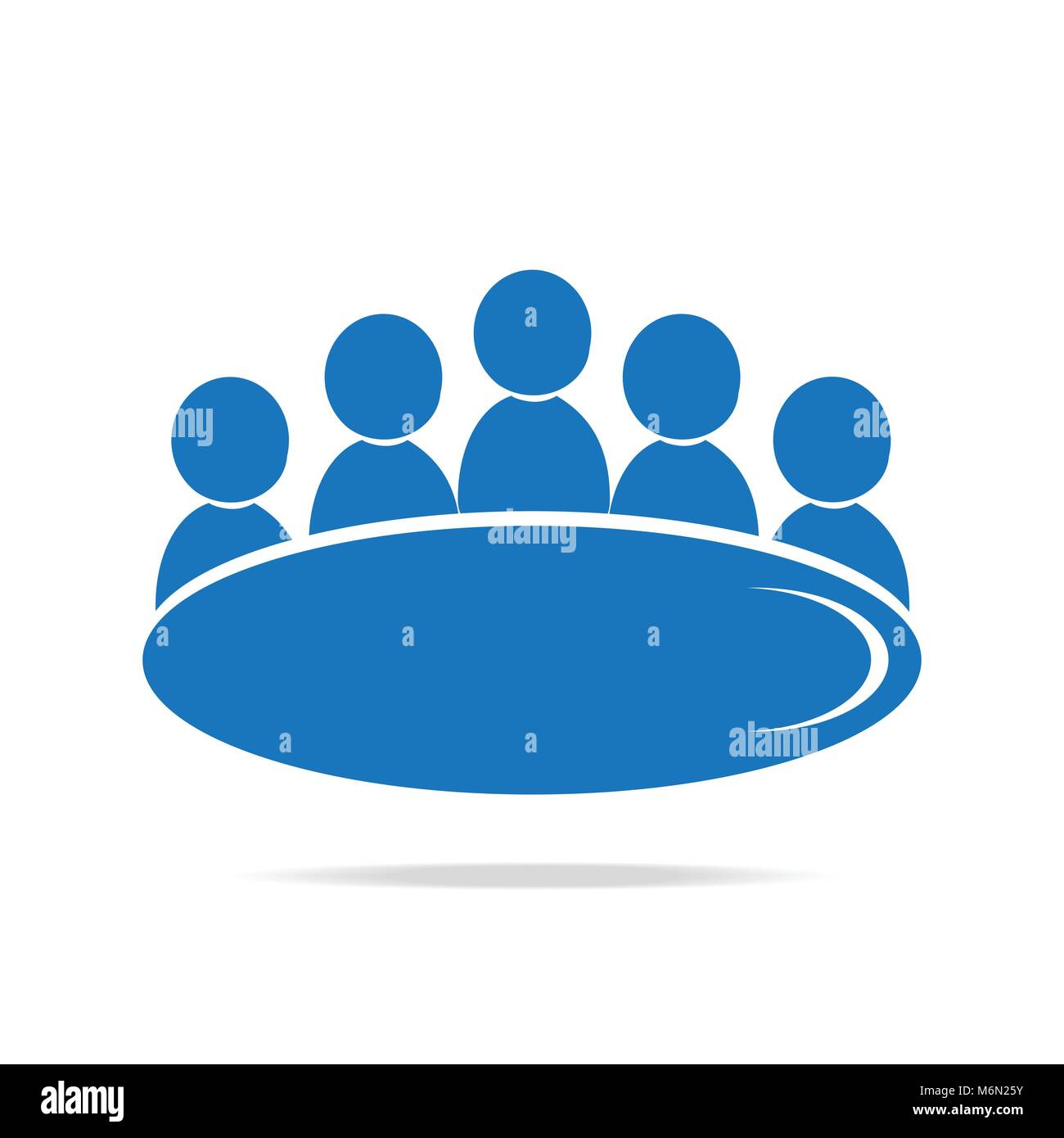 Meeting Business icon, people symbol vector illustration Stock Vector ...