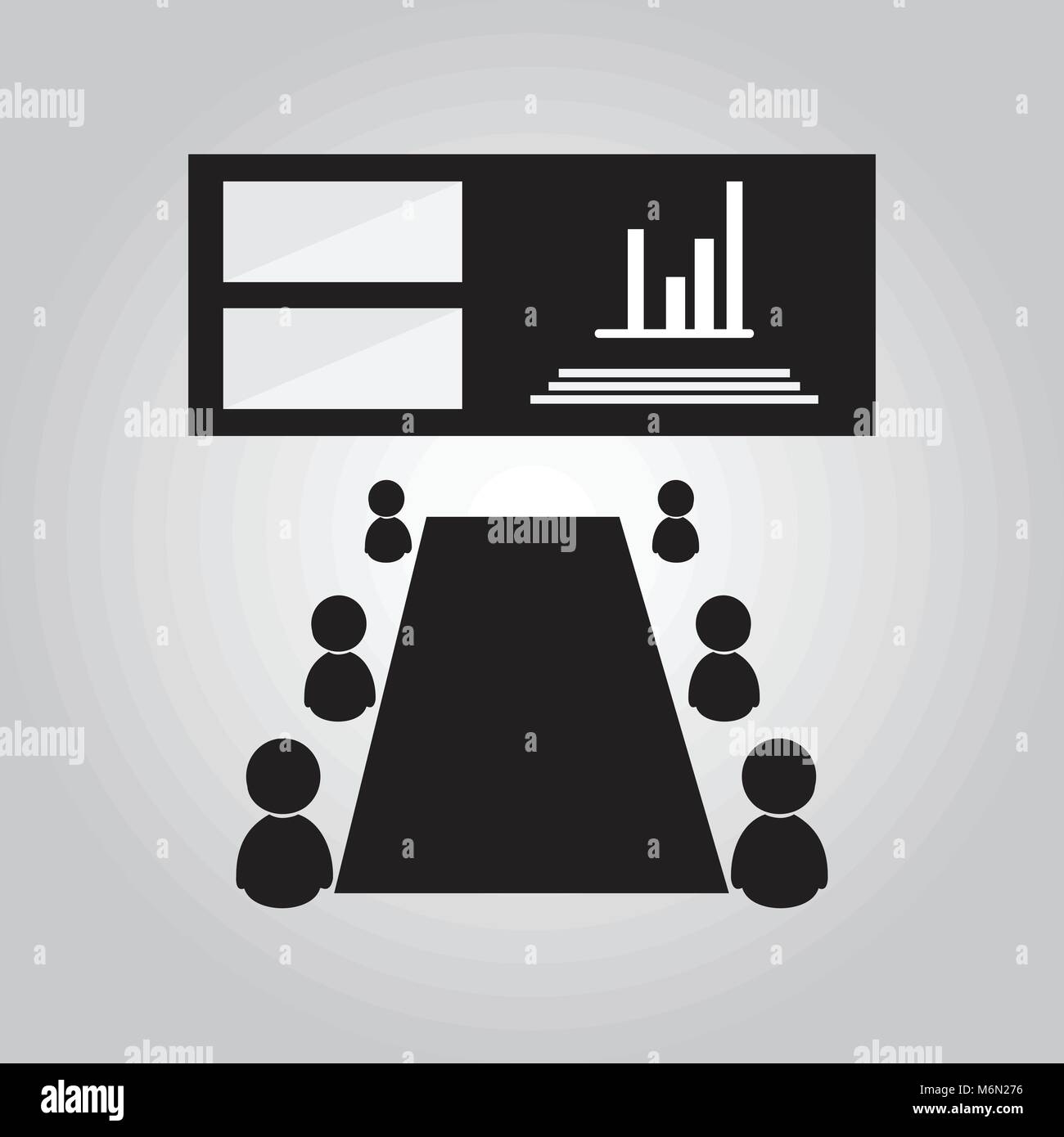 Meeting Business icon, people symbol vector illustration Stock Vector ...