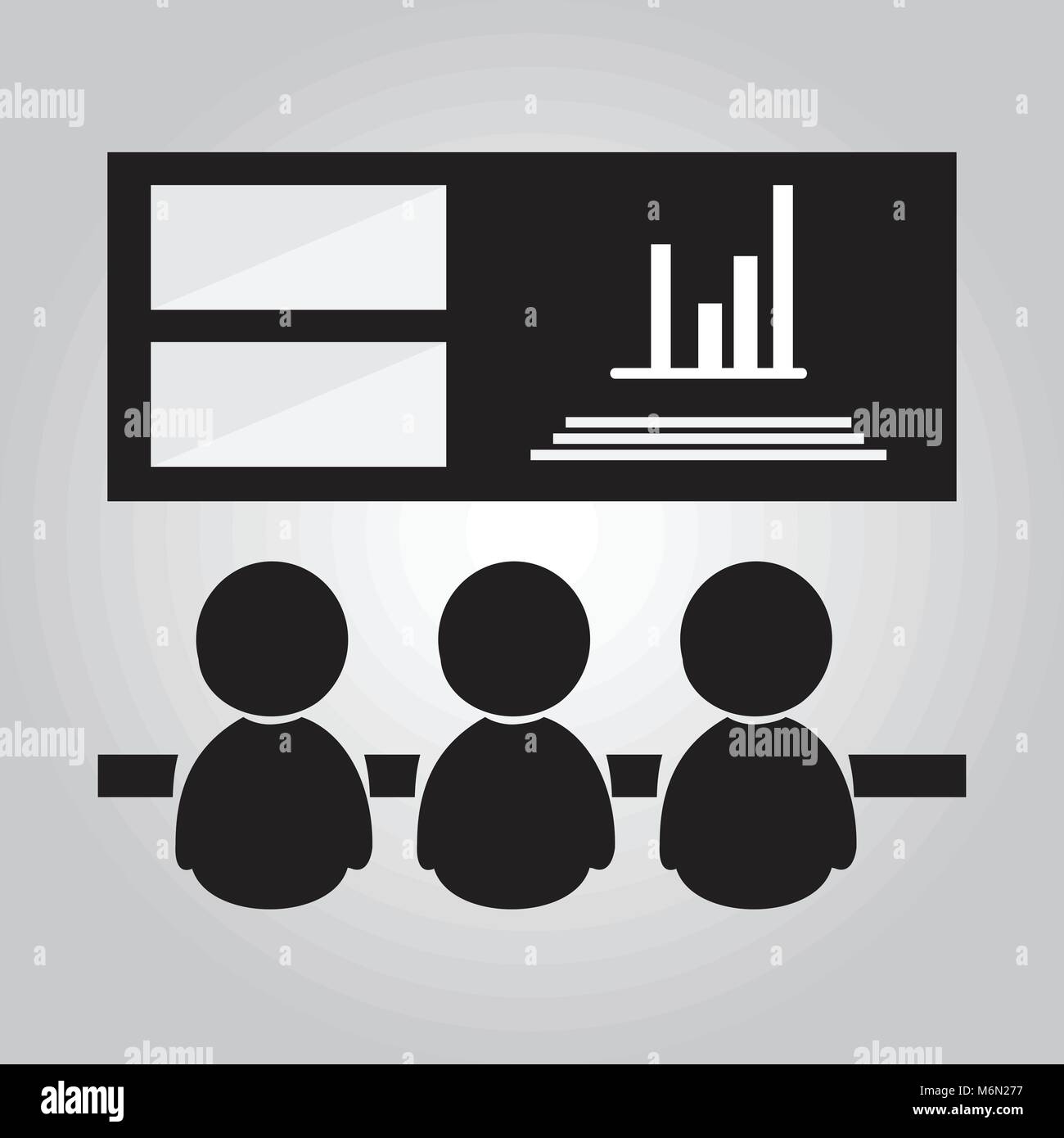 Meeting Business icon, people symbol vector illustration Stock Vector ...