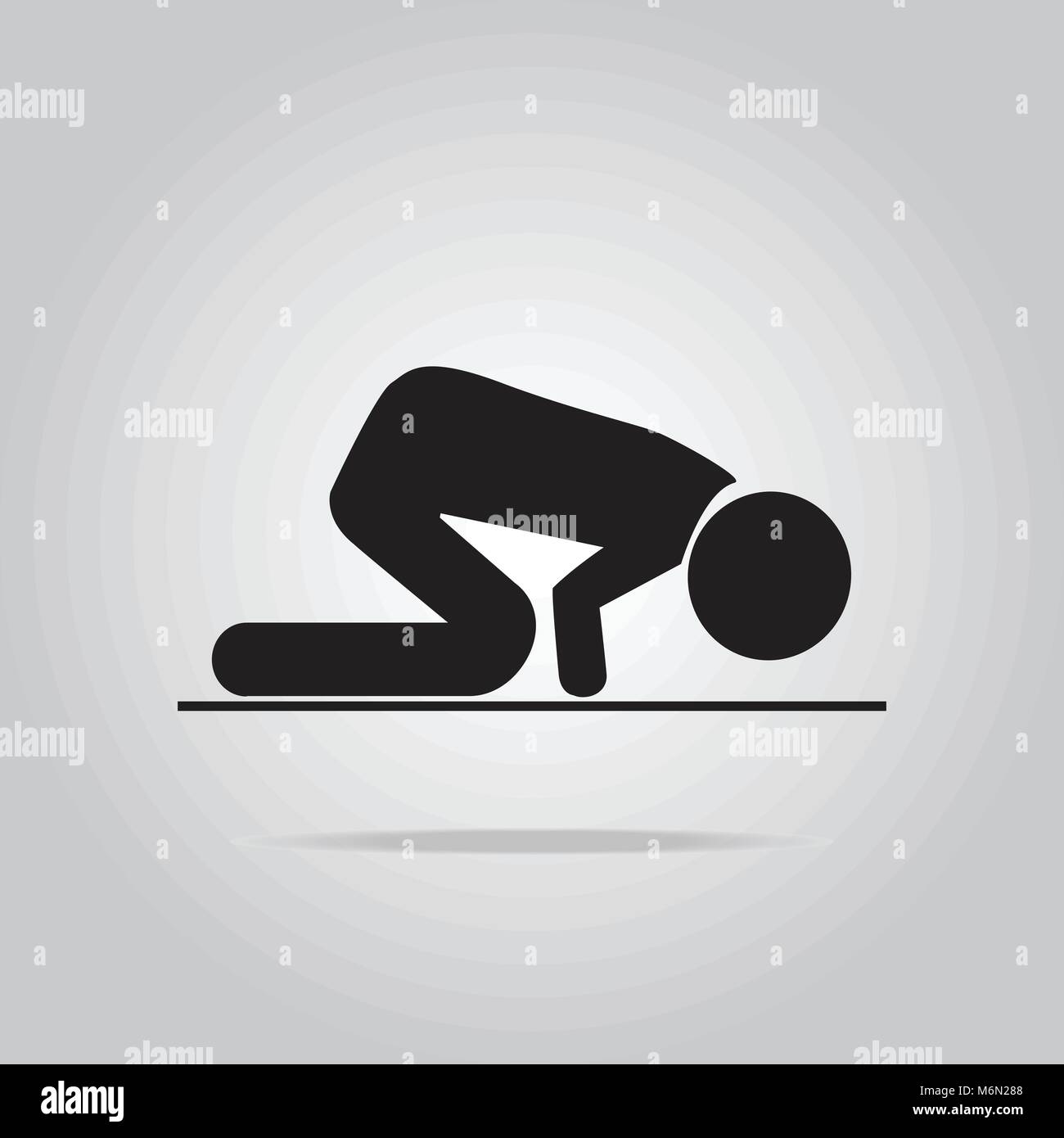 Prayer symbol, icon vector illustration Stock Vector Image & Art - Alamy