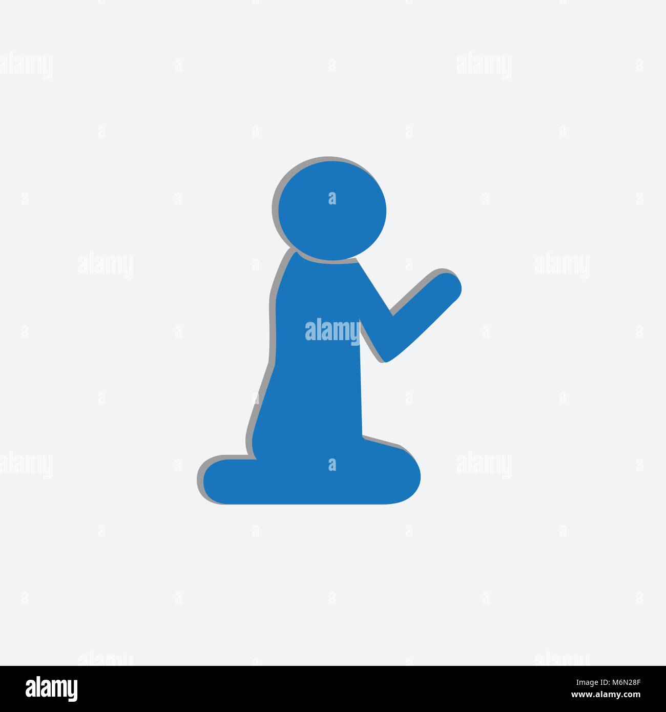 Prayer symbol, icon vector illustration Stock Vector Image & Art - Alamy