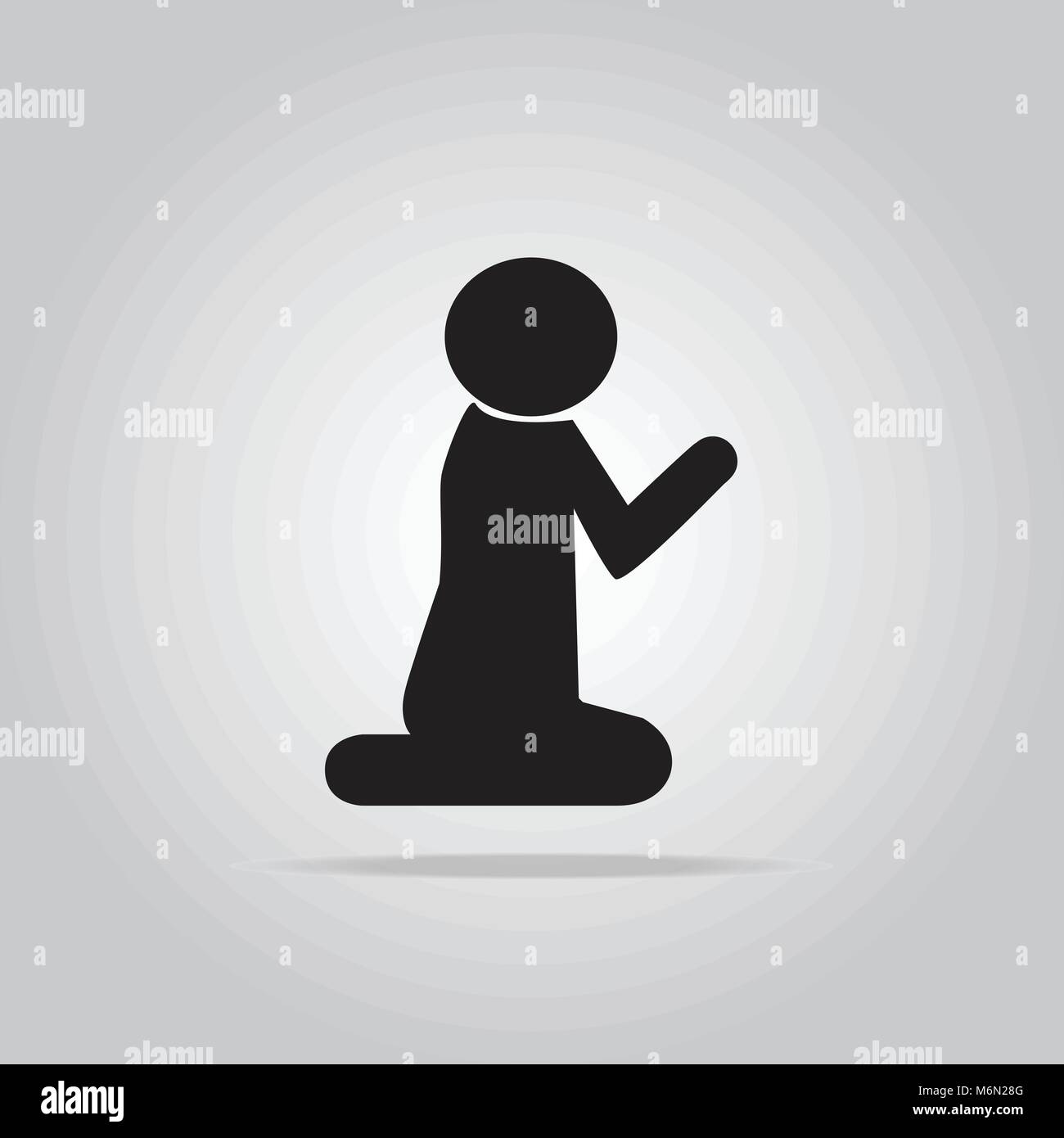 Prayer symbol, icon vector illustration Stock Vector Image & Art - Alamy
