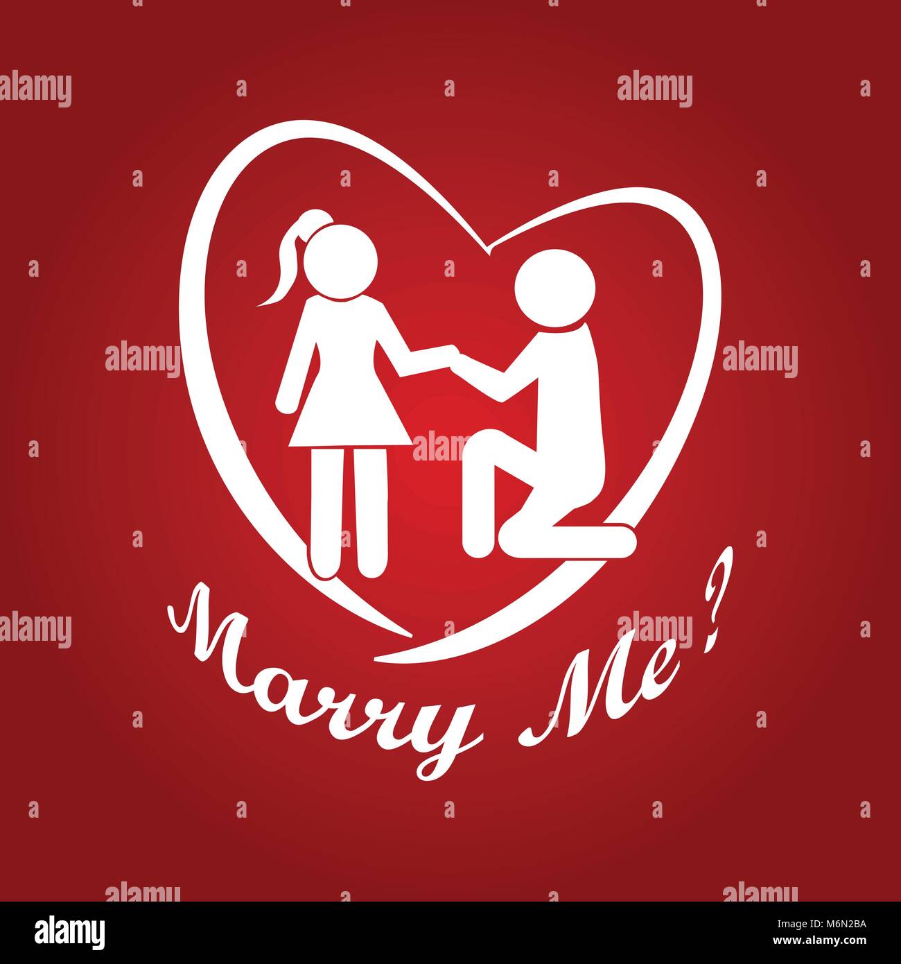 Couple symbol, Marry me illustration Stock Vector Image & Art - Alamy