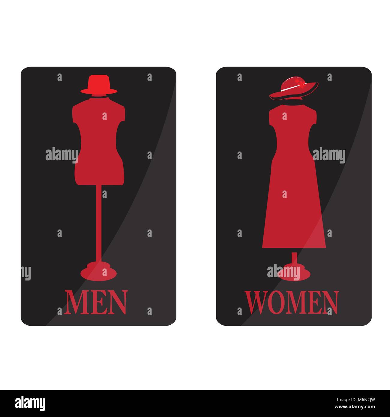 Fitting room sign, Toilet sign icon vector illustration Stock Vector ...