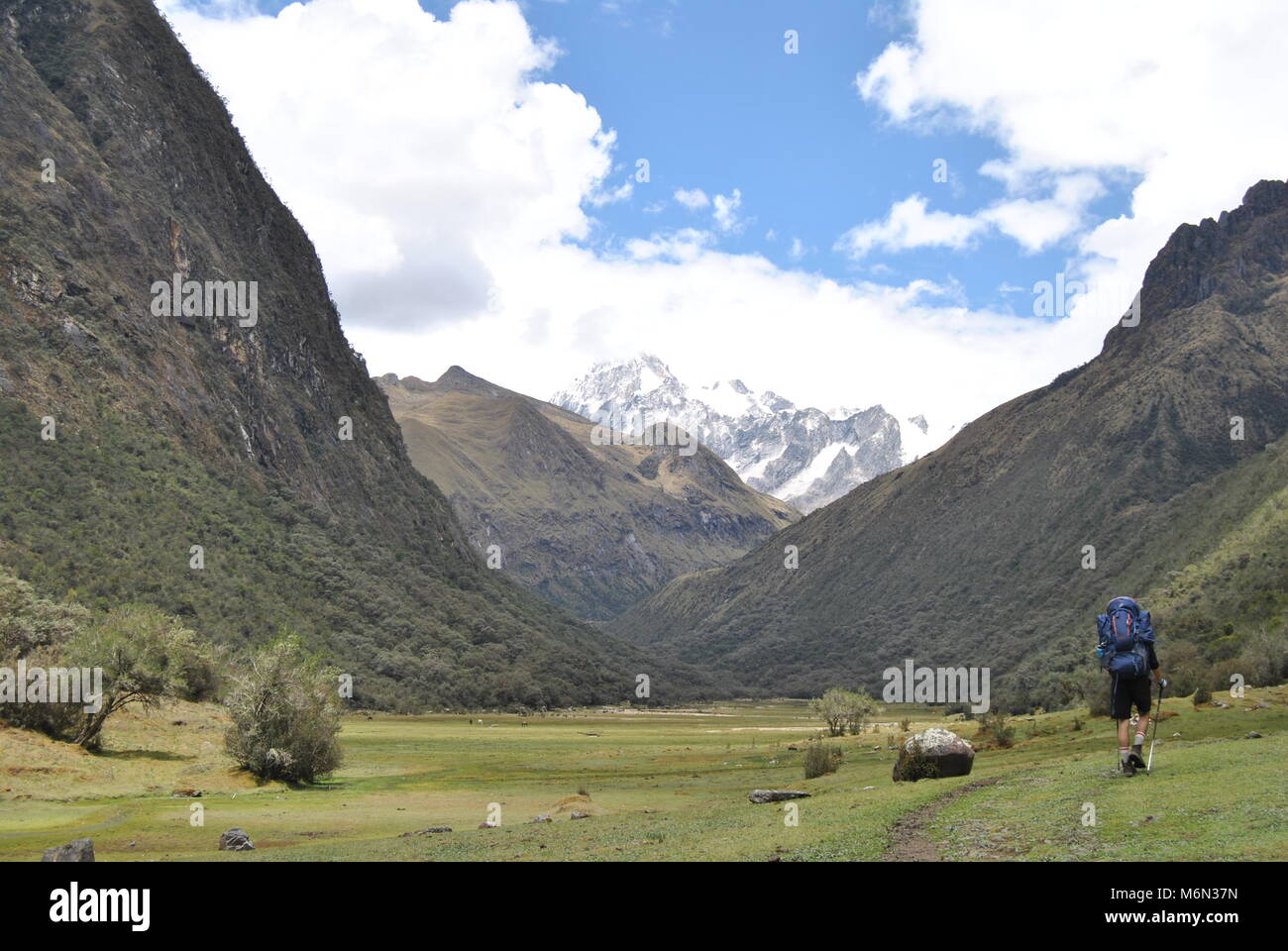 Hiking the Santa Cruz Trek, Peru Stock Photo - Alamy