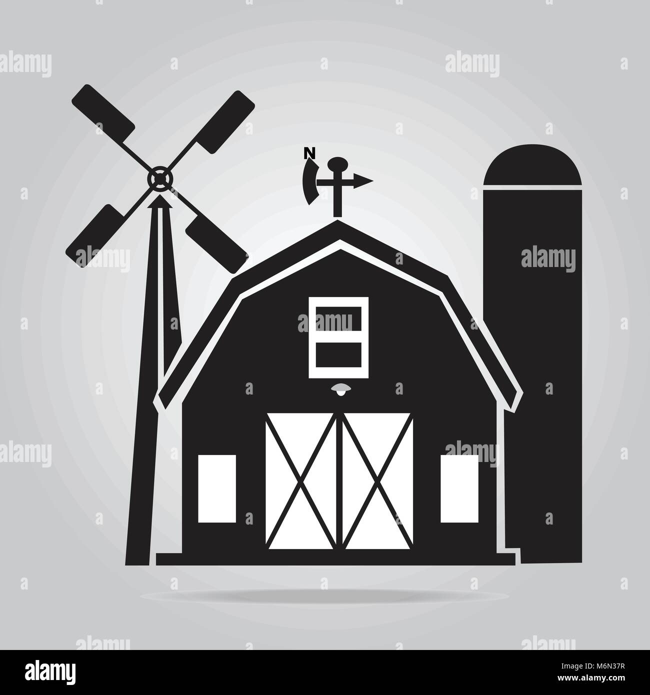 Building icon, barn vector illustration Stock Vector Image & Art - Alamy