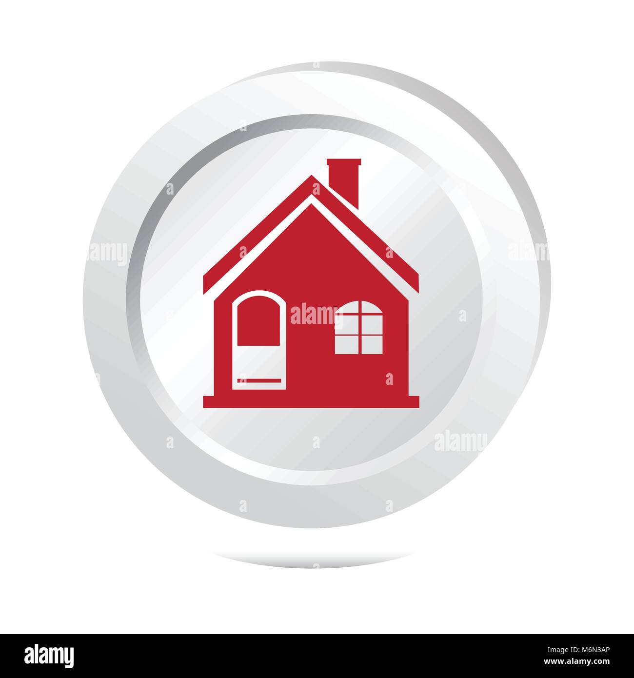 Home Building button icon vector illustration Stock Vector Image & Art ...