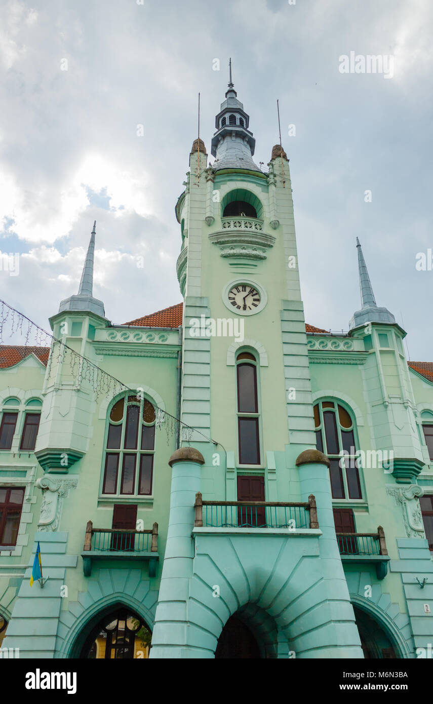 City hall of Mukacheve. Mukacheve is the second largest city in ...