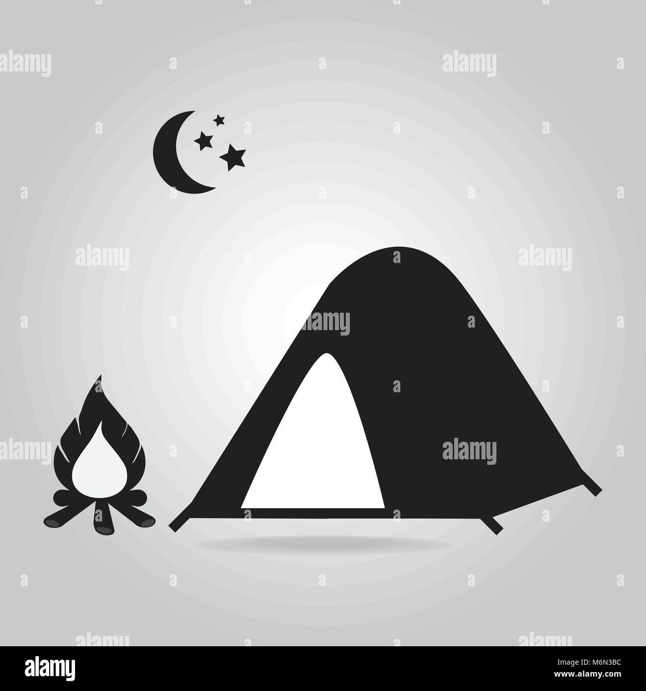 Camping symbol hi-res stock photography and images - Alamy